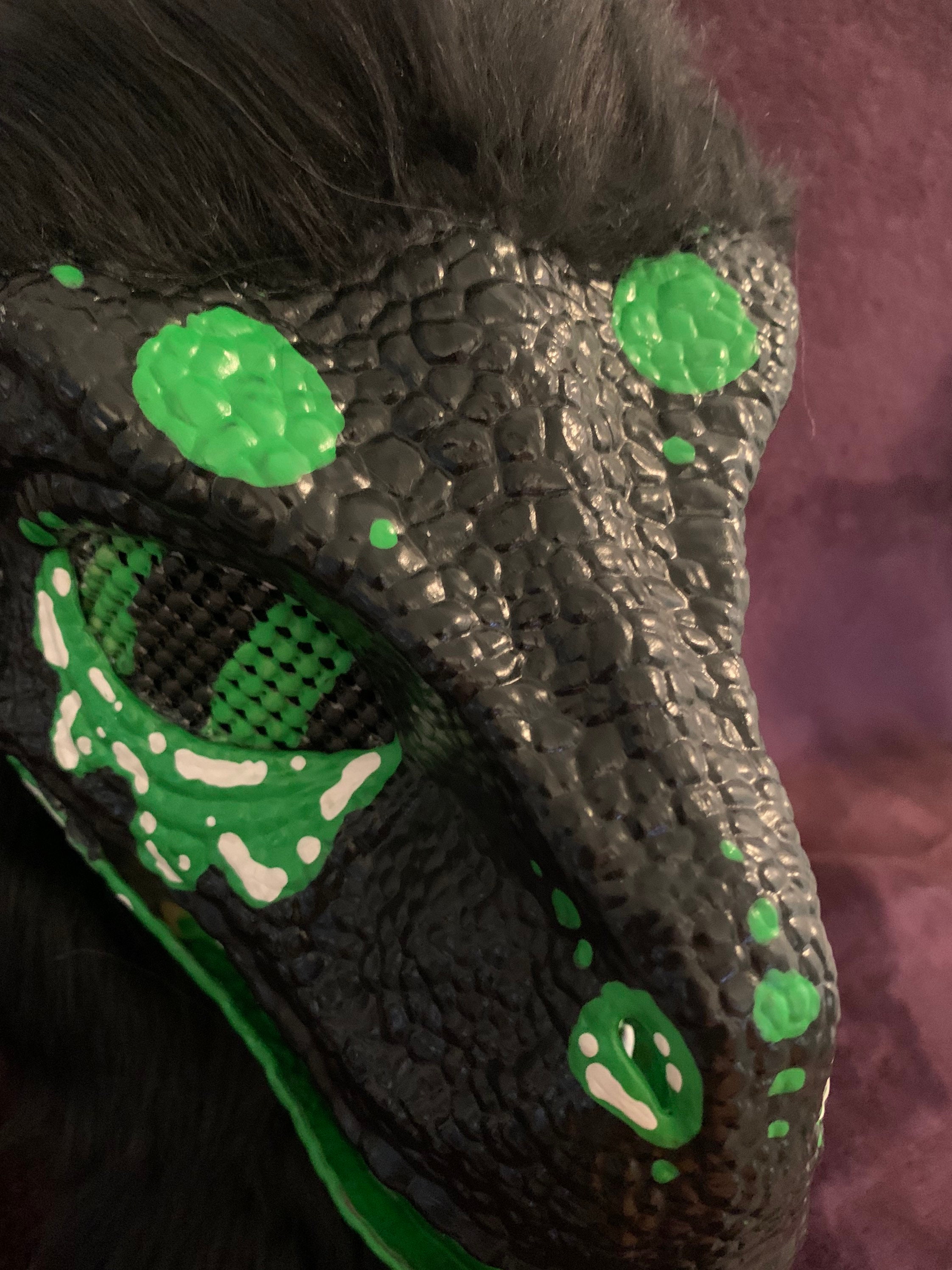Dino Mask Fursuit Pre-made READ Description Throughly Before Purchasing ...