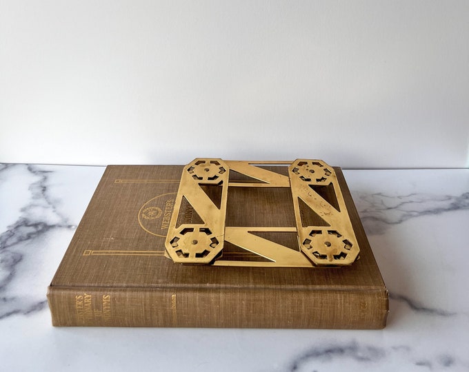 Industrial Era 1930's Brass Trivet, Box Wrench Articulated Folding ...