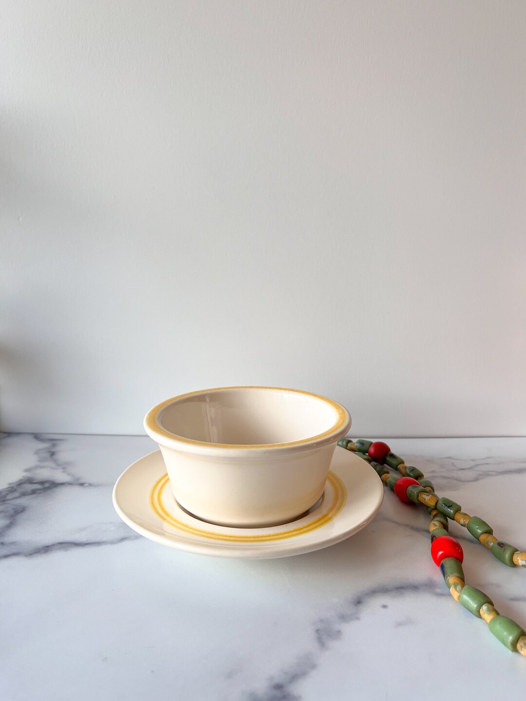 Vintage Franciscan Sundance Bowl and Plate Set: Yellow Mid-century ...