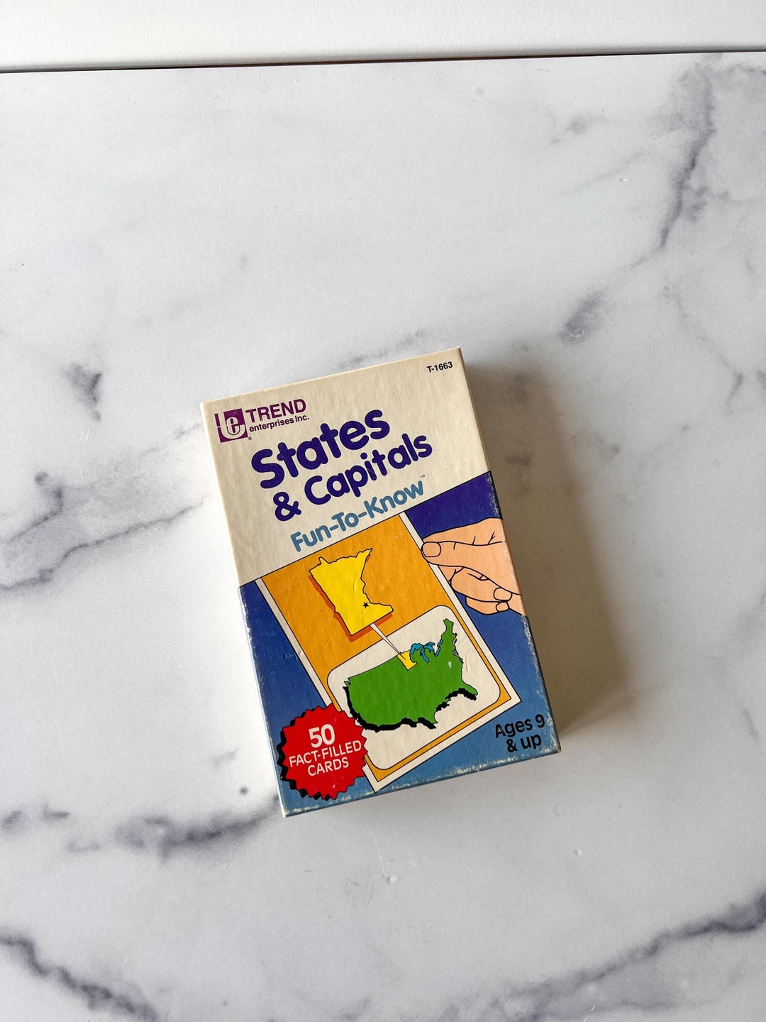 States and Capitals Flashcards, Teacher Resource, Homeschooling Flash ...