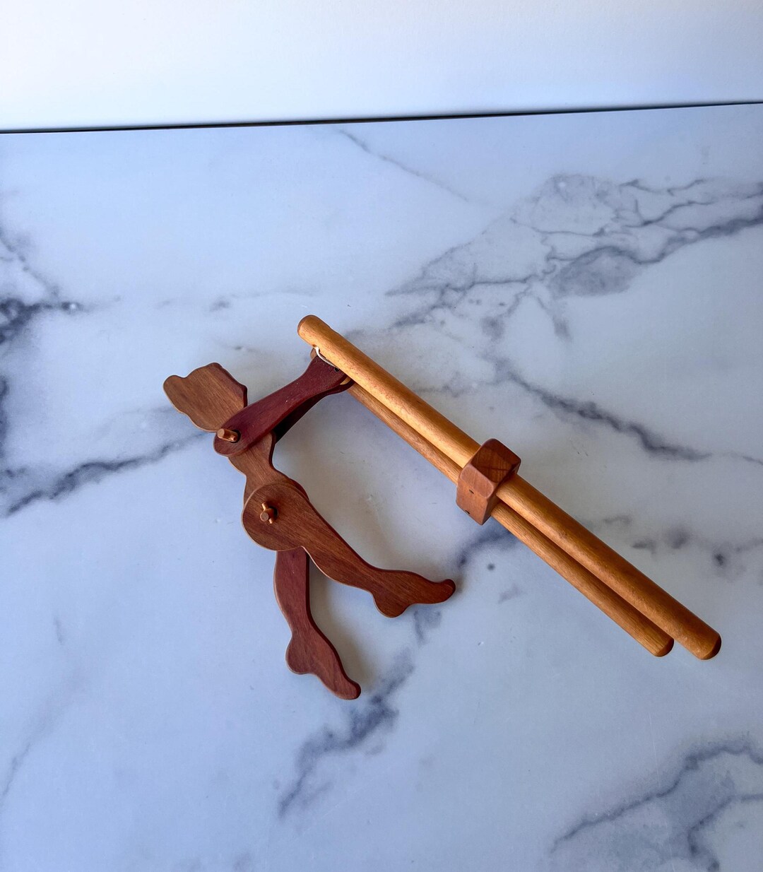 Wooden Kinetic Acrobat Squeeze Toy, Free Shipping - Etsy