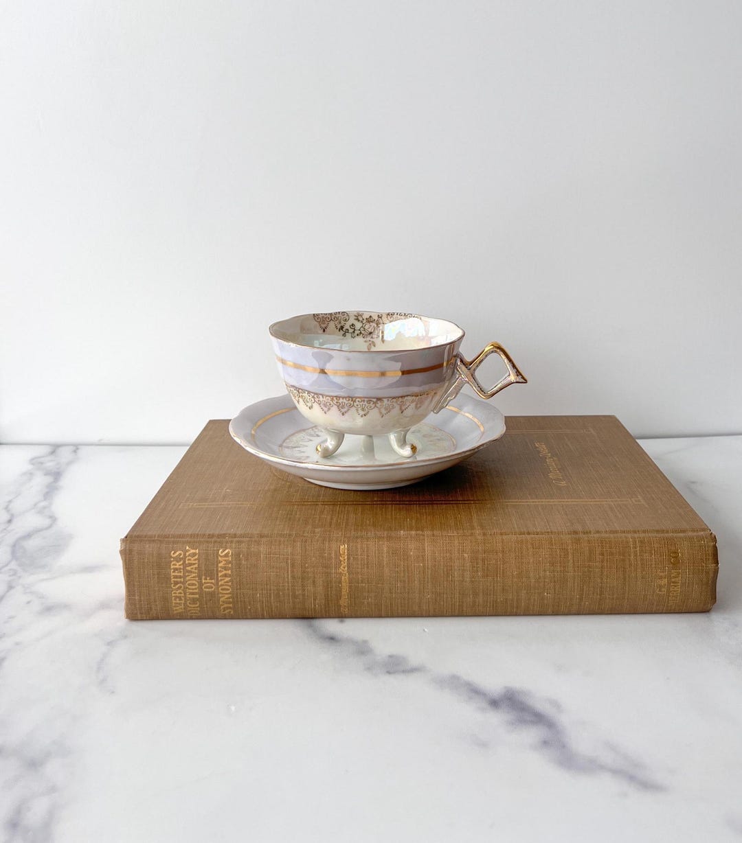 Vintage Lusterware Teacup Set: Sterling China Periwinkle Tea Set - Etsy