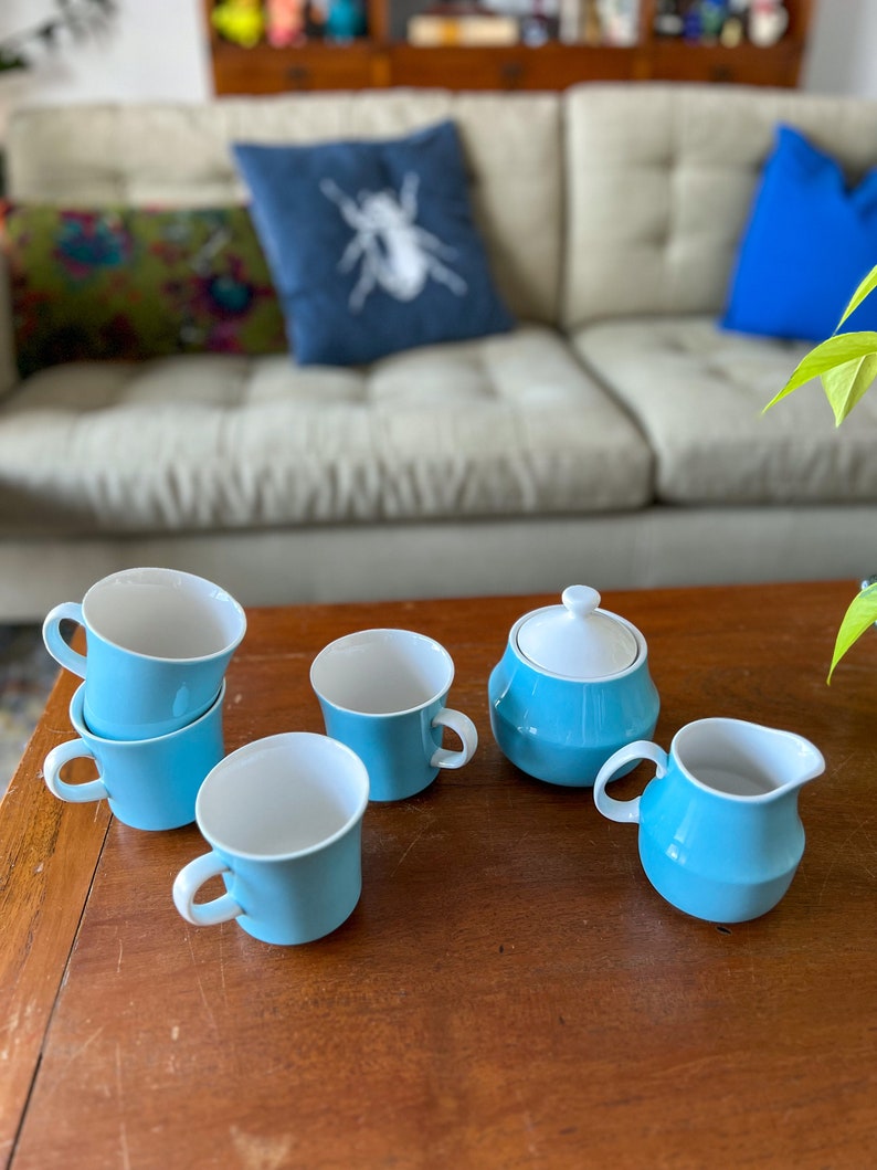 Vintage Mikasa Cera-stone Symphony Six Piece Tea Cup Set Cream - Etsy