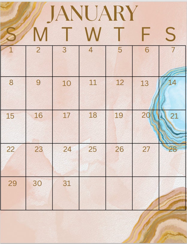 2023 Planner With Notes and Goal Sheet for Each Month - Etsy
