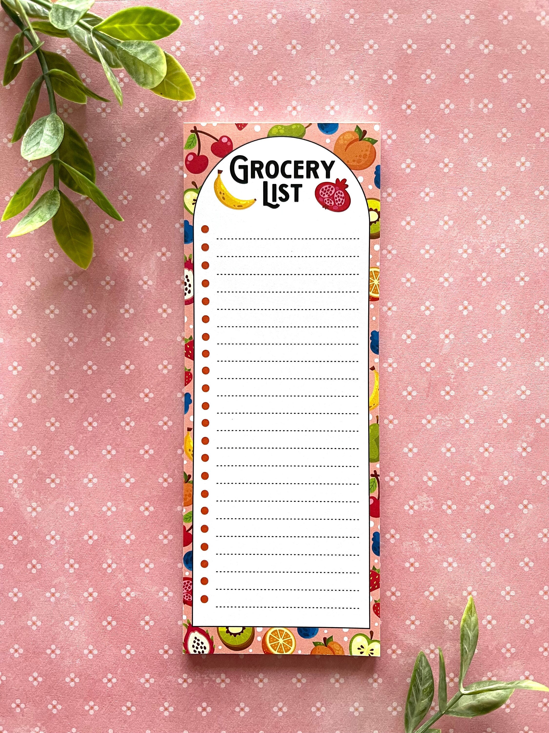 3 X 8 Magnetic Grocery List - Etsy