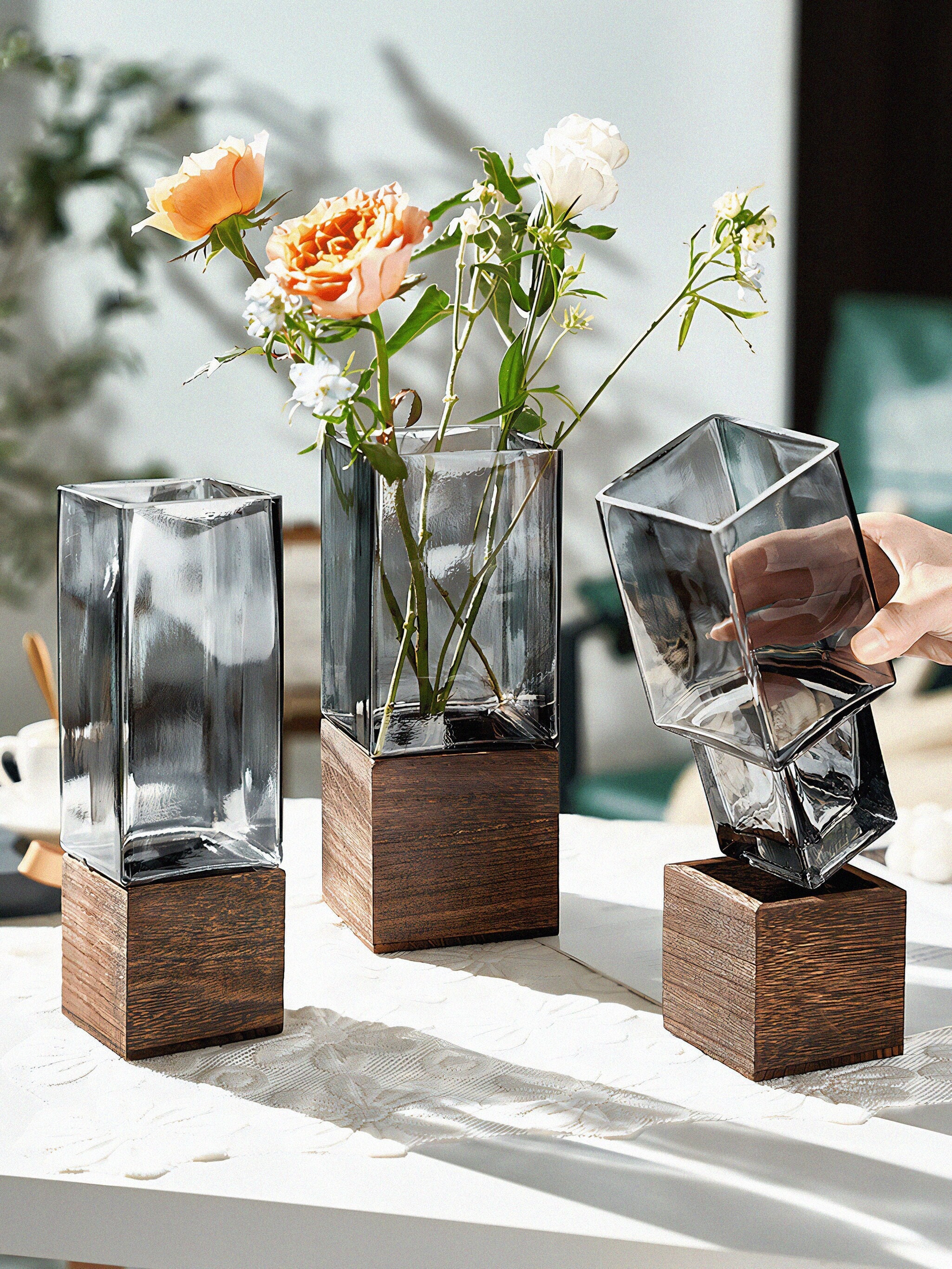 Rectangle Glass Vases