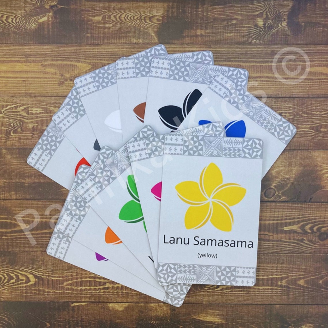 Samoan Numbers & Colours Flashcards Pair - Etsy