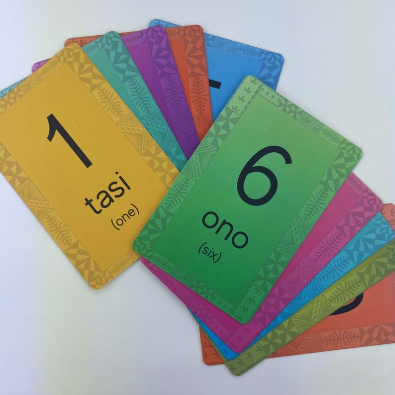 Samoan Numbers Flashcards - Etsy