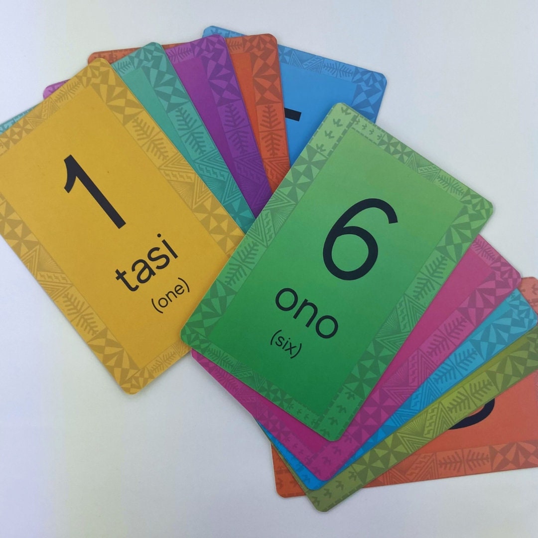 Samoan Numbers Flashcards - Etsy