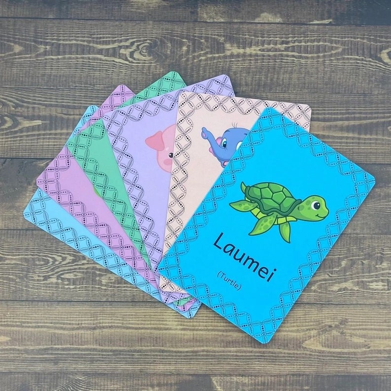 Samoan Animal Flashcards - Etsy