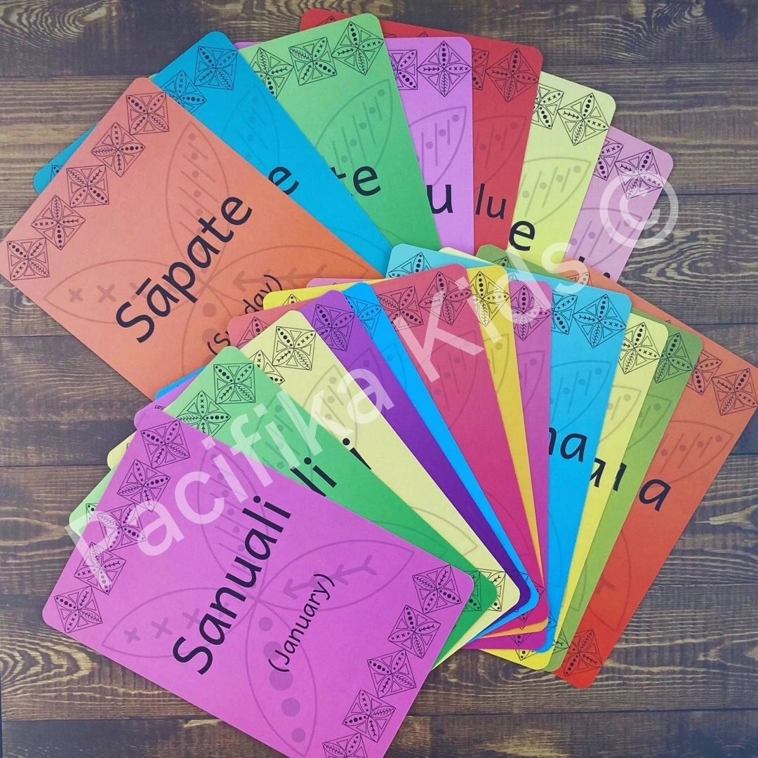 Tongan Days & Months Flashcards - Etsy