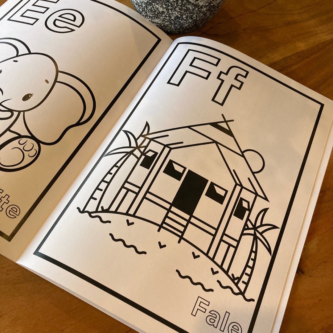 Tongan Colouring Book - Etsy