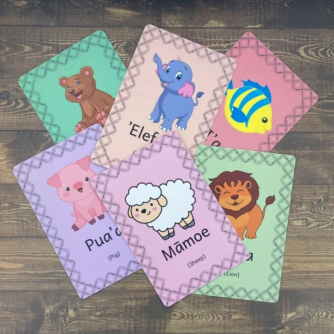 Samoan Animal Flashcards - Etsy