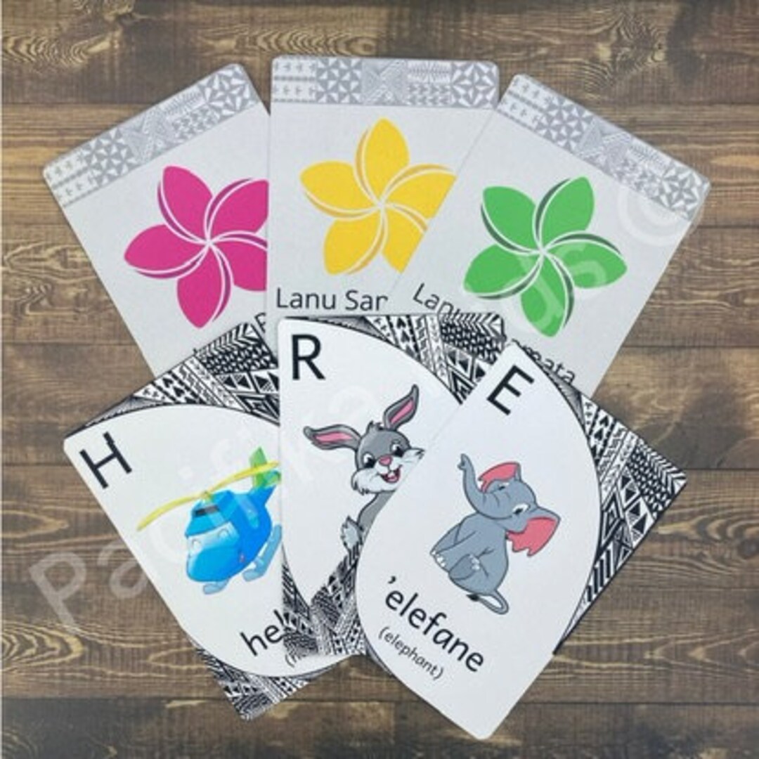 Samoan Alphabet & Colours Pair - Etsy