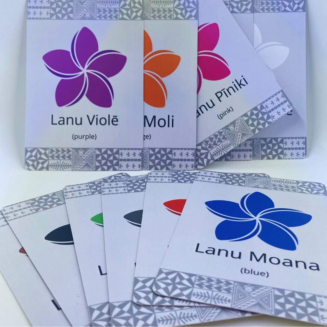 Samoan Colours Flashcards - Etsy Australia