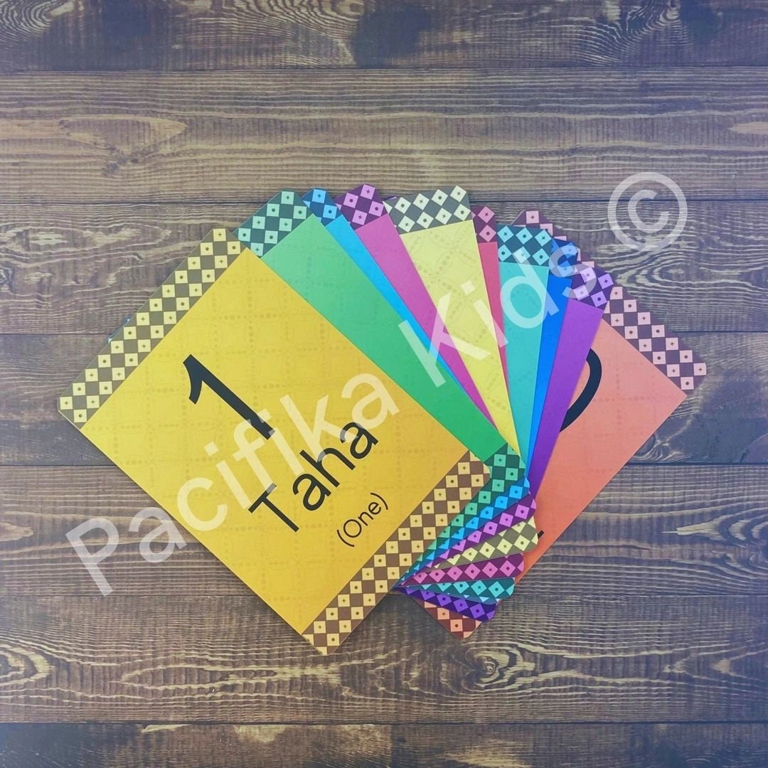 Tongan Numbers Flashcards - Etsy