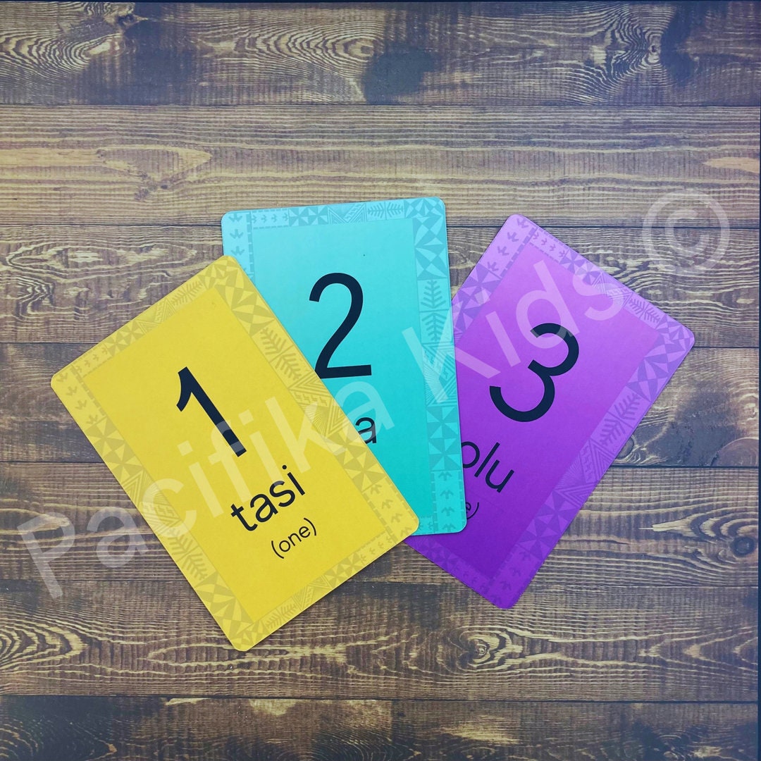 Samoan Numbers Flashcards - Etsy Ireland