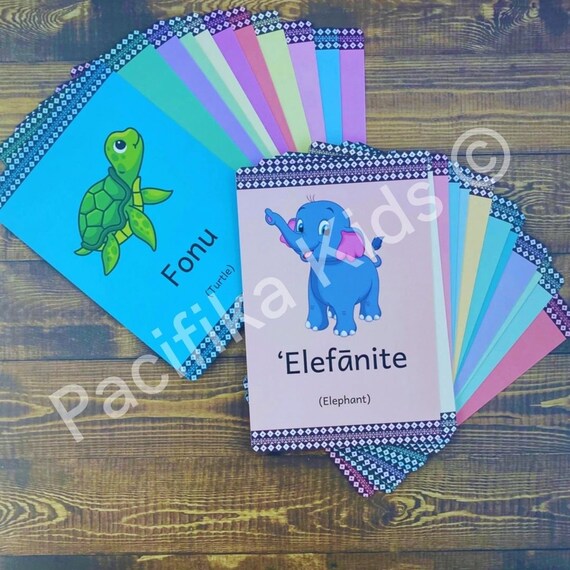 Tongan Animals Flashcards - Etsy