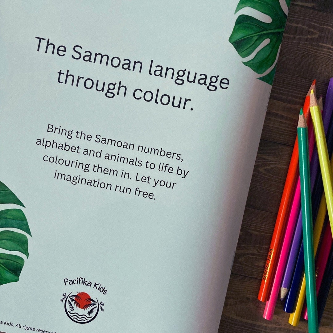 Samoan Colouring Book - Etsy