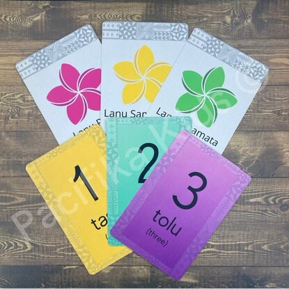 Samoan Numbers & Colours Flashcards Pair - Etsy