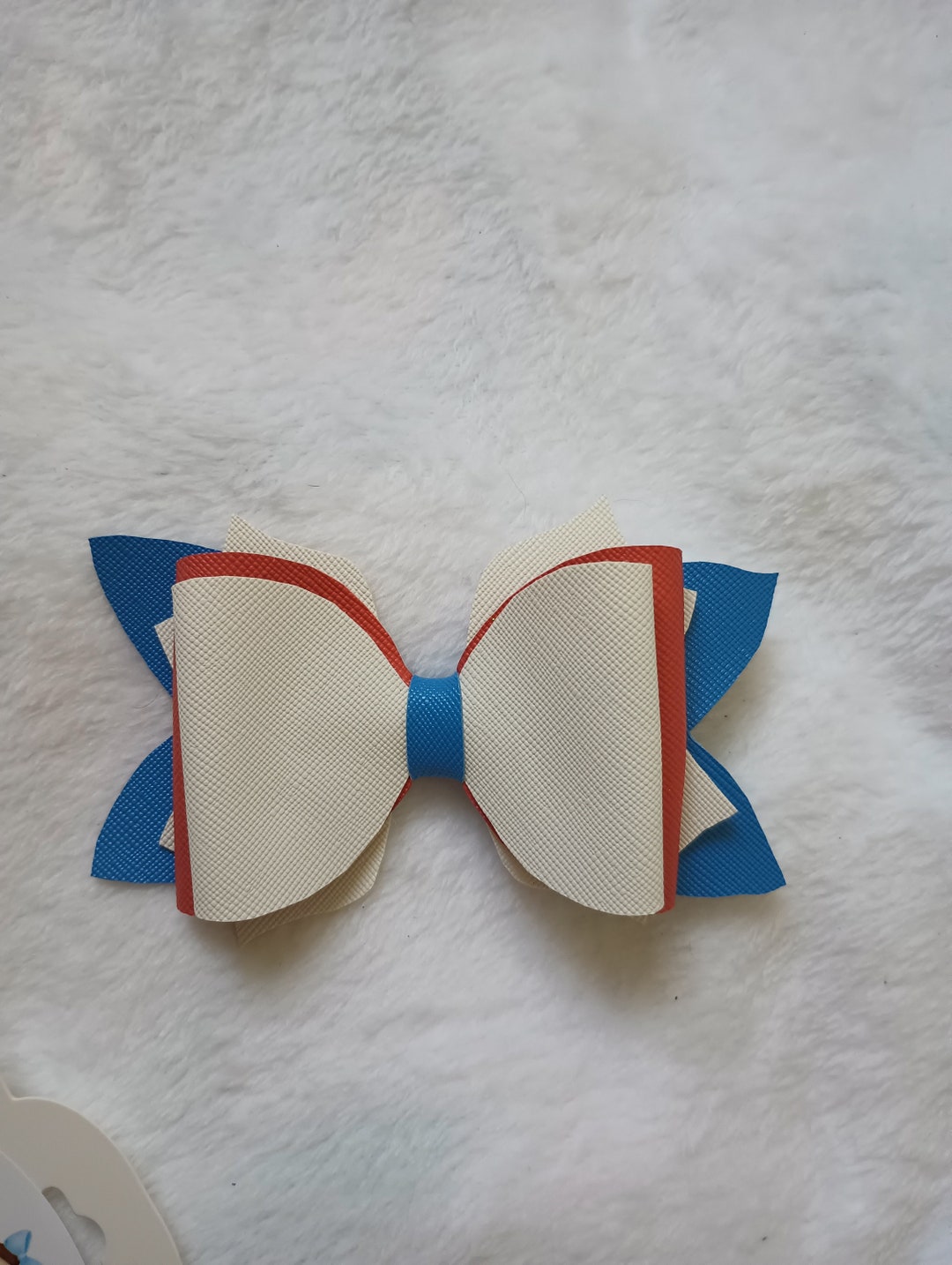 Puerto Rico Color Pig Tail Bow, Toddler Puerto Rico Flag Color Bow - Etsy