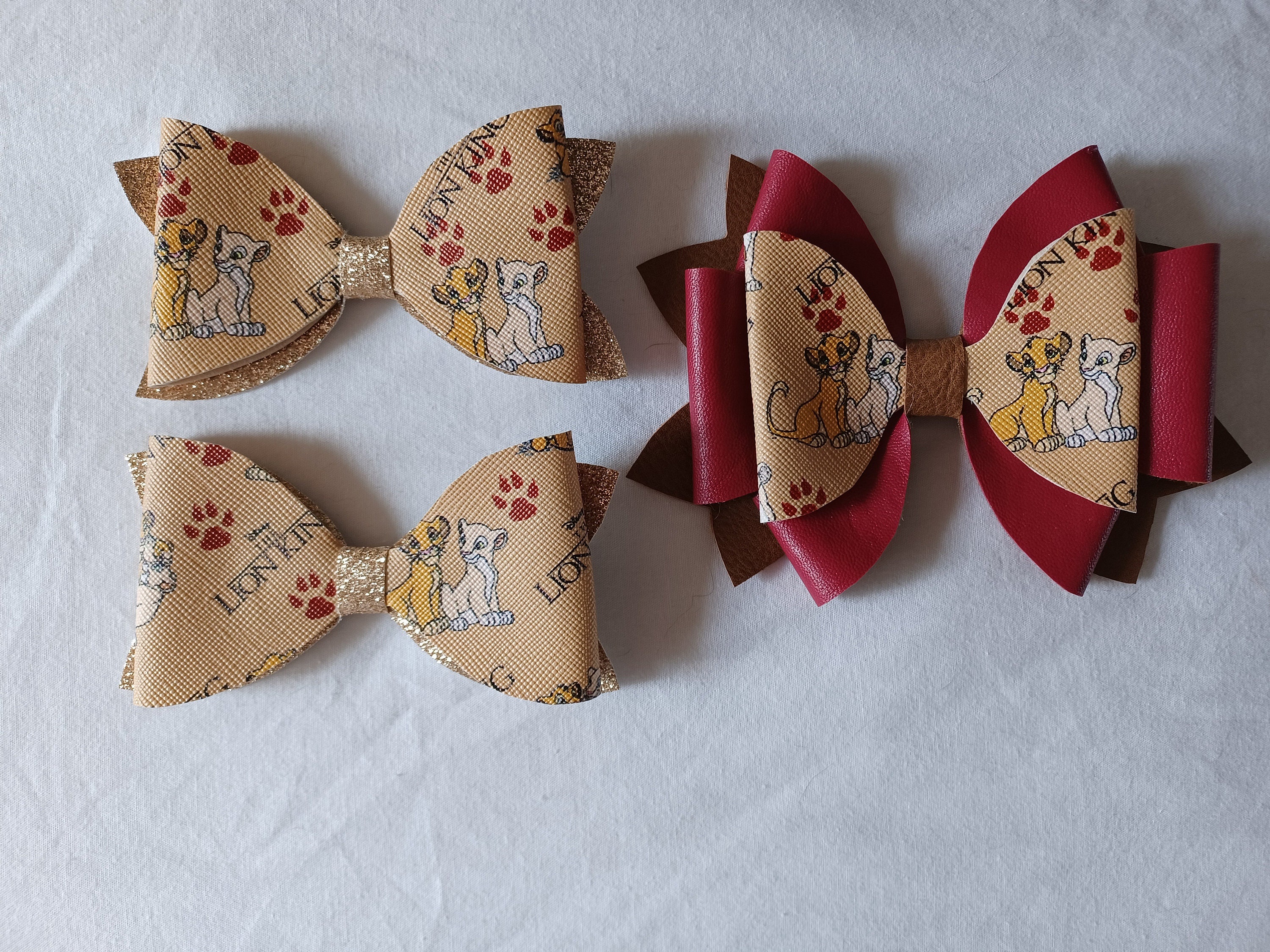 Lion King Bow Set, Disney Lion King Pig Tail Set , Baby Girl Lion King ...