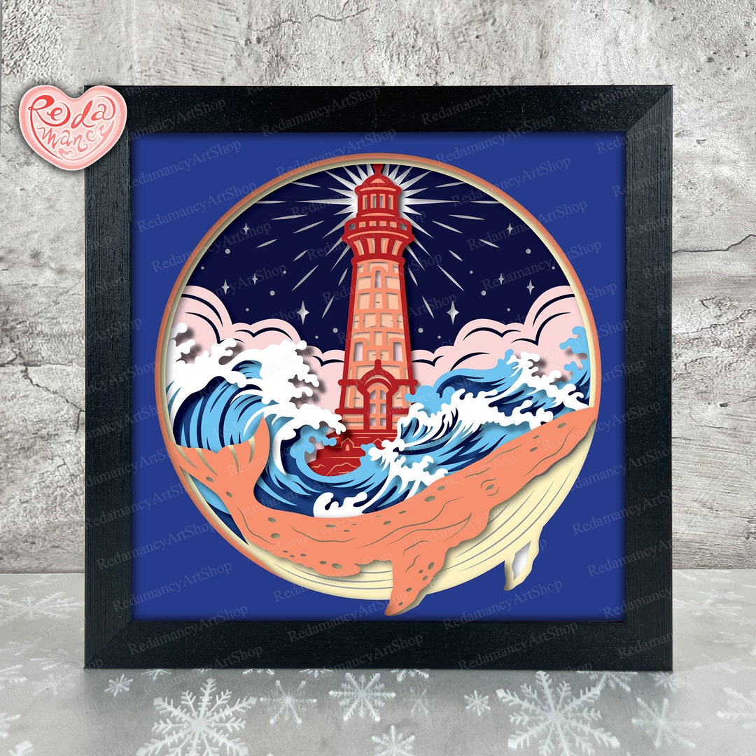 Lighthouse Shadow Box SVG, Svg for Cricut Projects, 3D Layered SVG ...