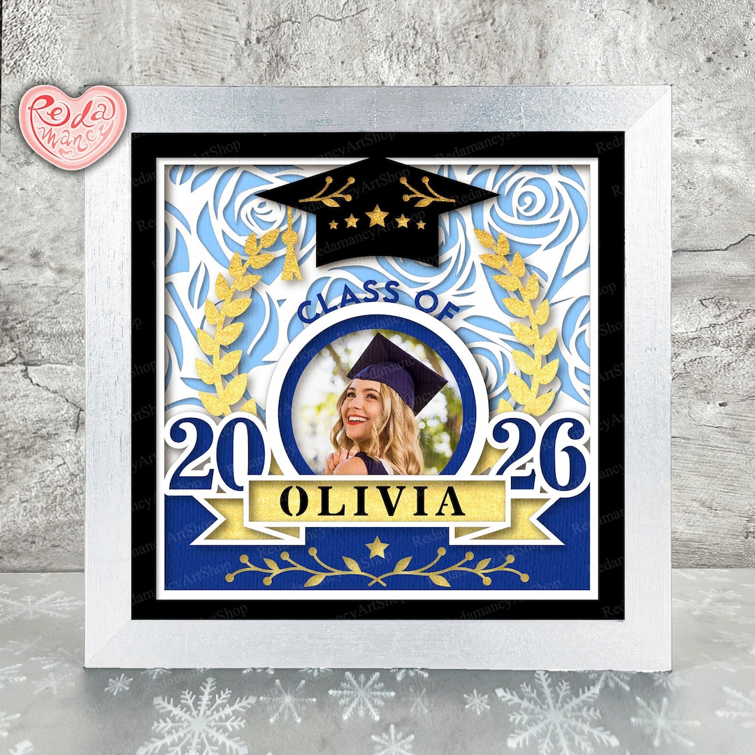 Graduation Shadow Box SVG , Svg for Cricut Projects, 3D Layered SVG ...