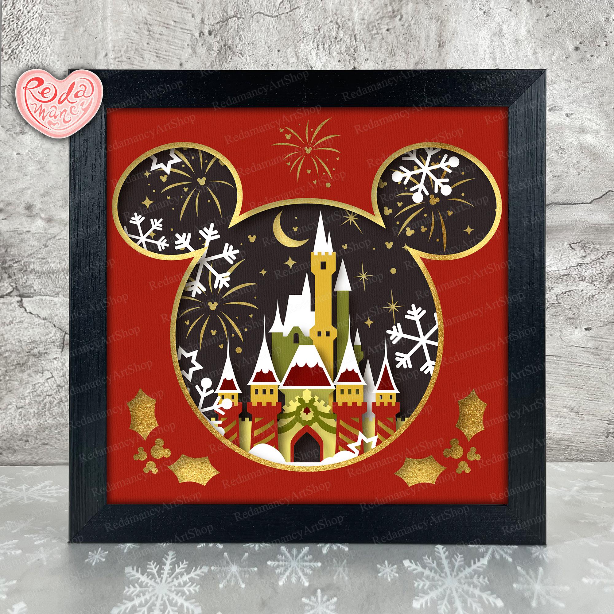 Winter Castle Shadow Box SVG, Svg for Cricut Projects, 3D Layered SVG ...