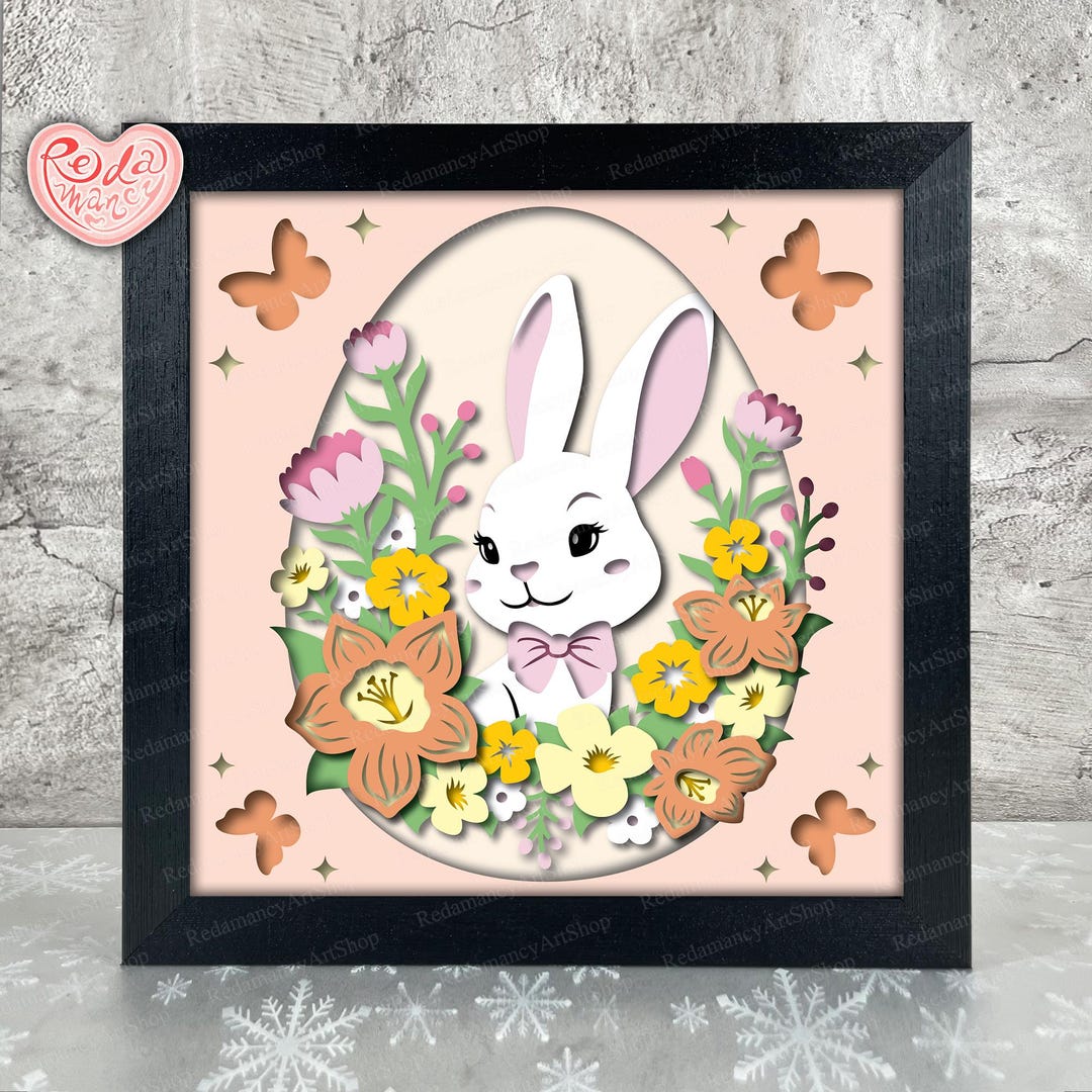 Easter Shadow Box SVG, Svg for Cricut Projects, 3D Layered SVG, Easter ...