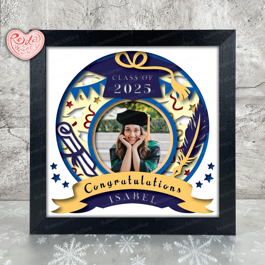 Graduation Shadow Box SVG , Svg for Cricut Projects, 3D Layered SVG ...