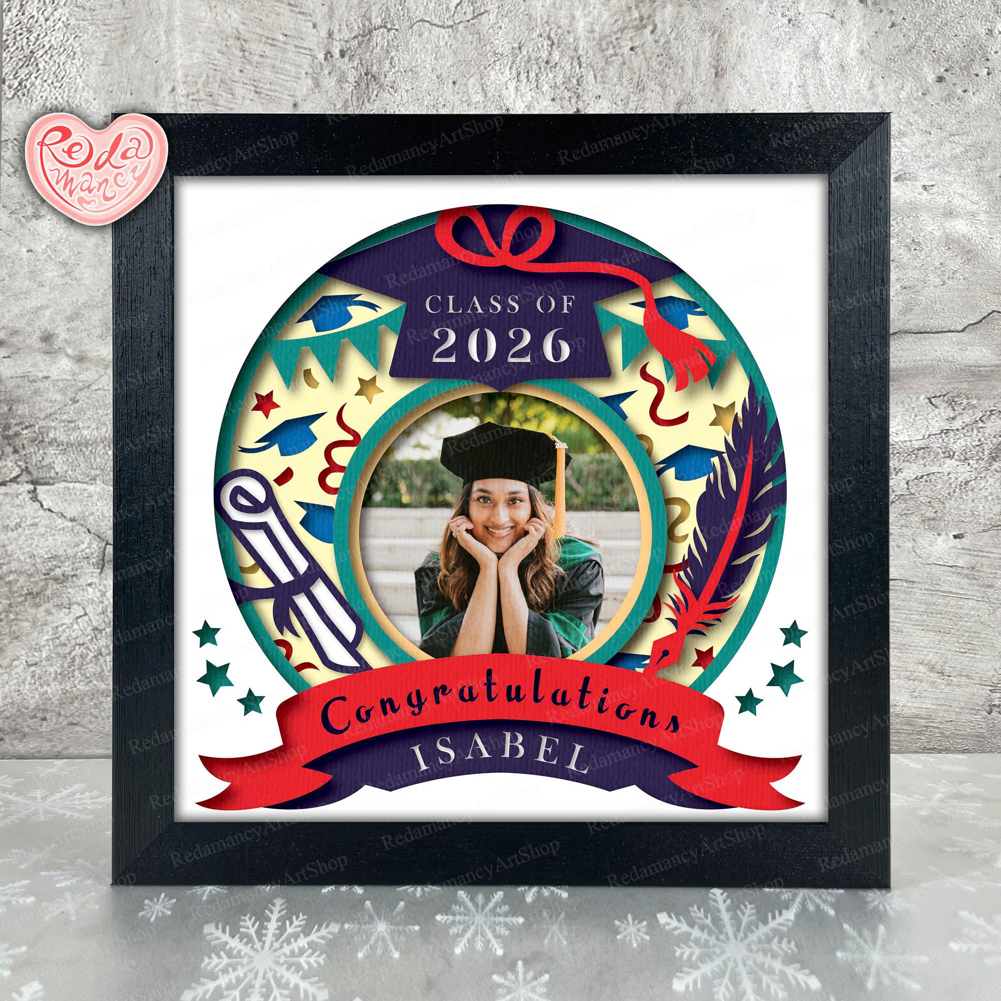 Graduation Shadow Box SVG , Svg for Cricut Projects, 3D Layered SVG ...