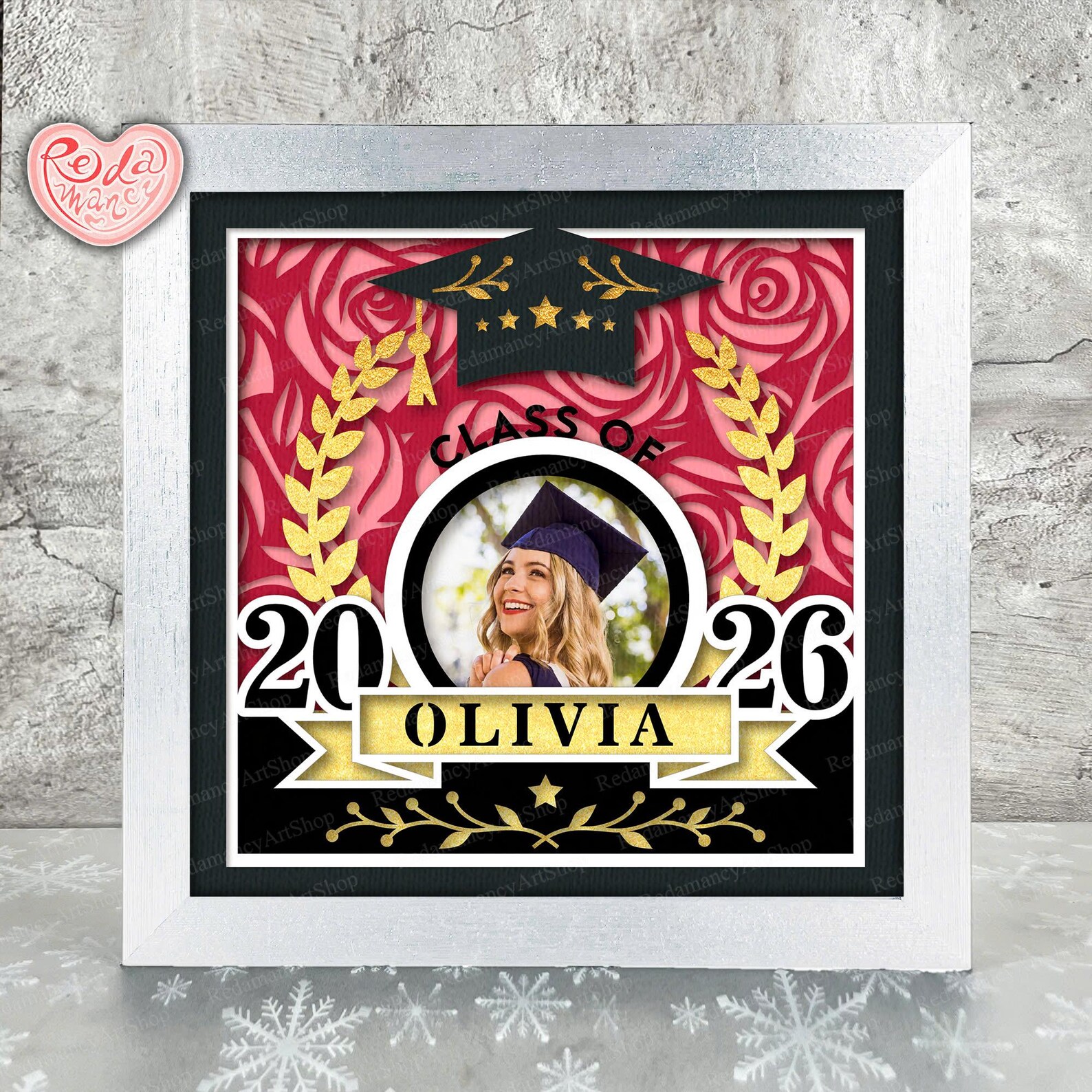 Graduation Shadow Box SVG , Svg for Cricut Projects, 3D Layered SVG ...