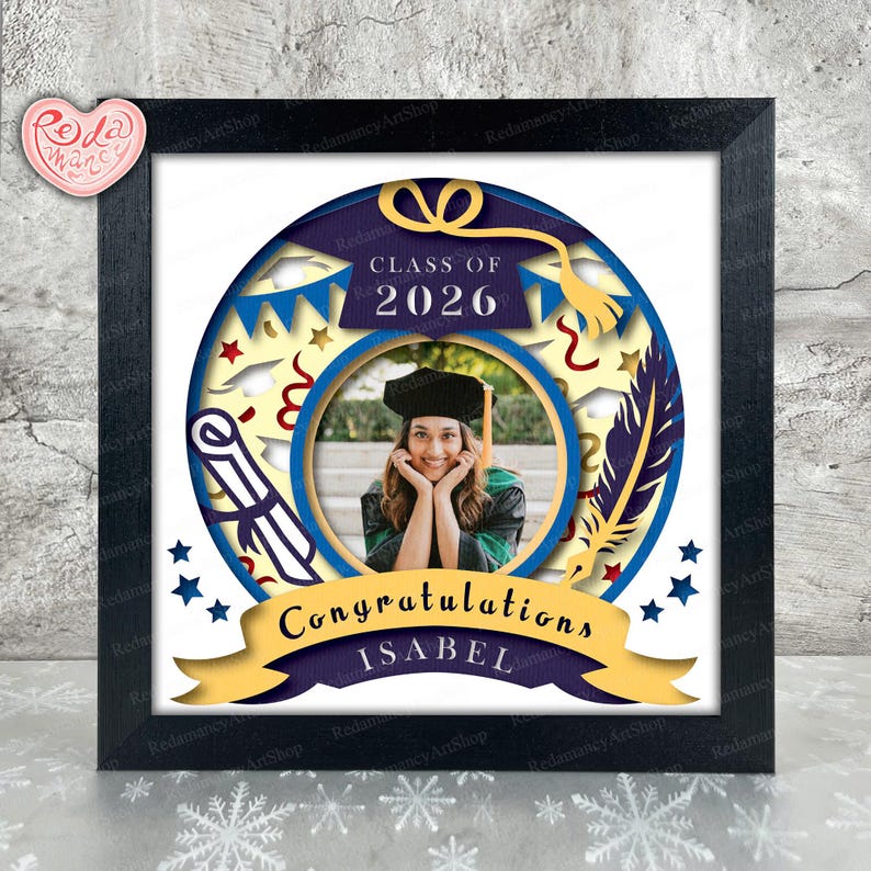 Graduation Shadow Box SVG , Svg for Cricut Projects, 3D Layered SVG ...