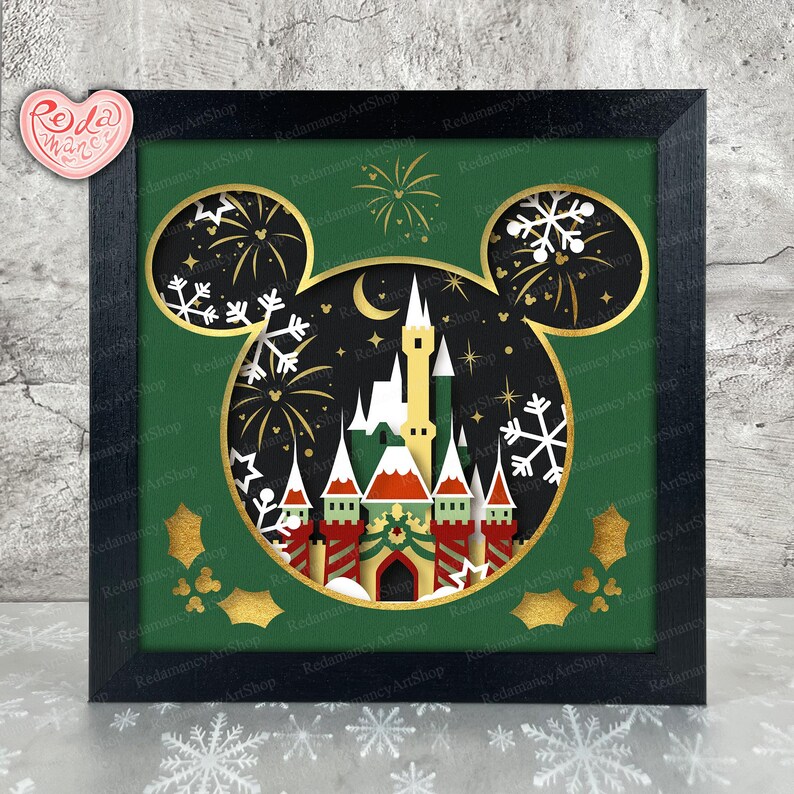 Winter Castle Shadow Box SVG, Svg for Cricut Projects, 3D Layered SVG ...