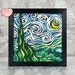 Starry Night Shadow Box SVG, Svg for Cricut Projects, 3D Layered SVG ...