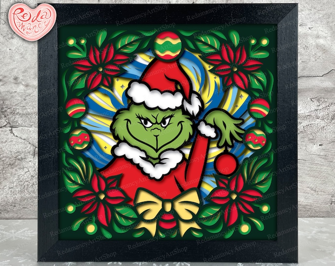 Grinch Shadow Box - Etsy