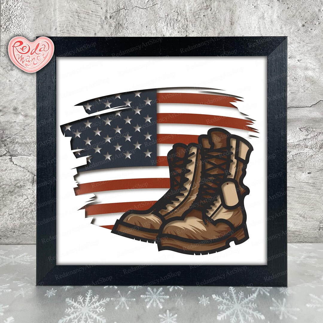 Honor the Fallen Box SVG, Svg for Cricut Projects, 3D Layered SVG ...