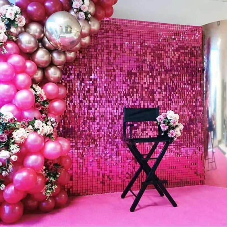 2pcs Sequin Backdrop Decor Curtain 2m Foil Tinsel Curtain Baby - Etsy