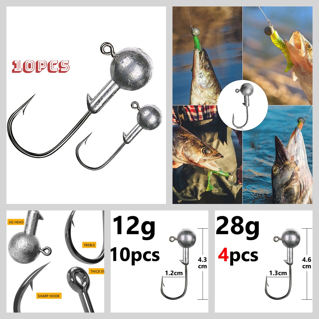1g 2g 3g 4g 5g 10g 20g 22g 25g 28g Crank Jig Head Hook Fishing Hook ...