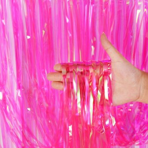 Foil Curtain Party Decor Backdrop Backdrop Square Curtains Bachelorette ...