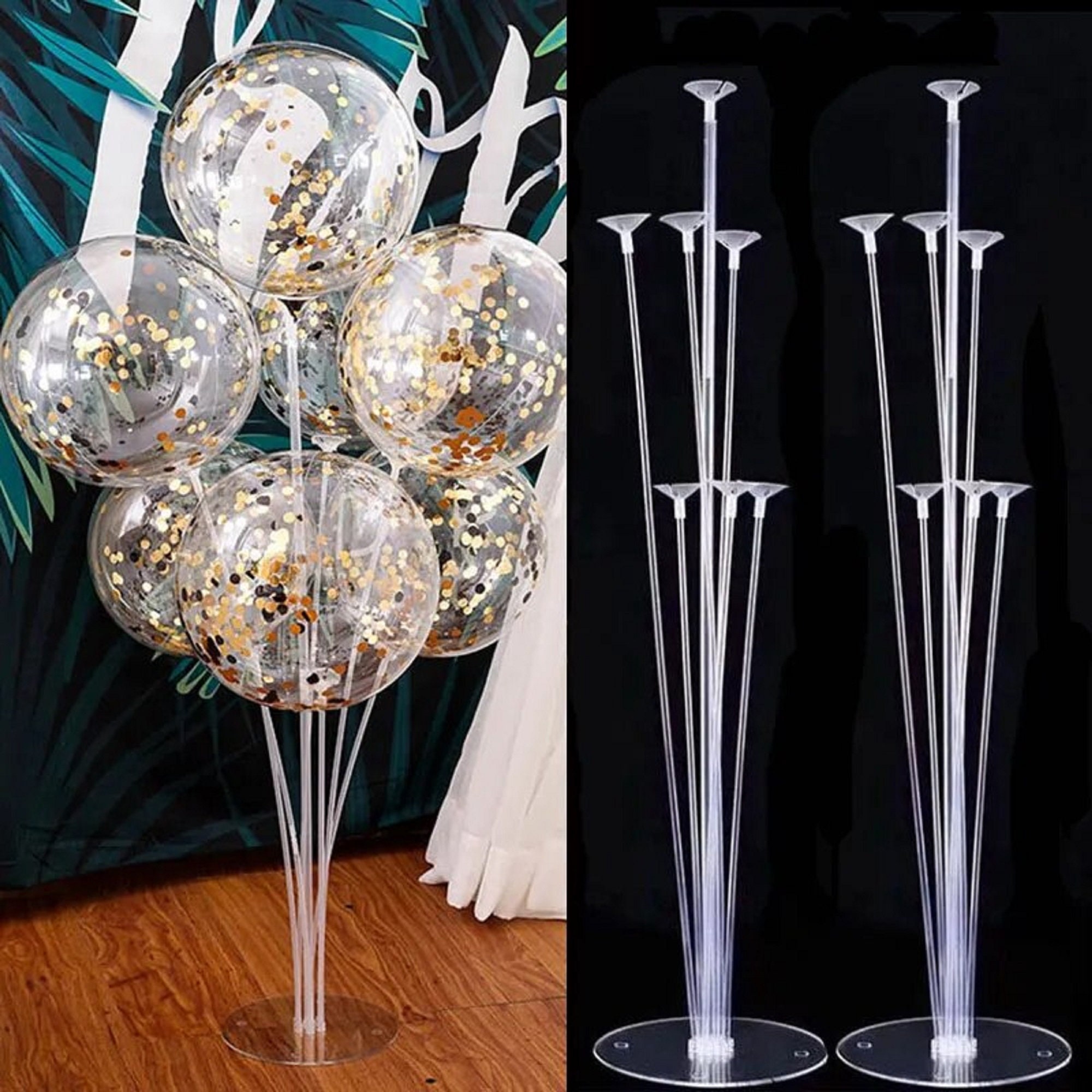 1/2 Set Latex Balloon Holder Balloons Stand Column Metallic - Etsy