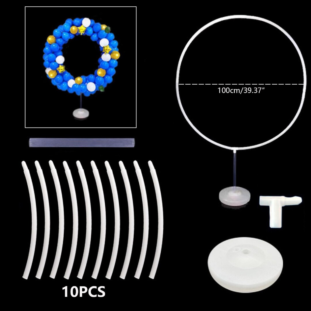 Balloon Stand Holder Circle With Stand Wreath Frame Holder Ring Ballon ...