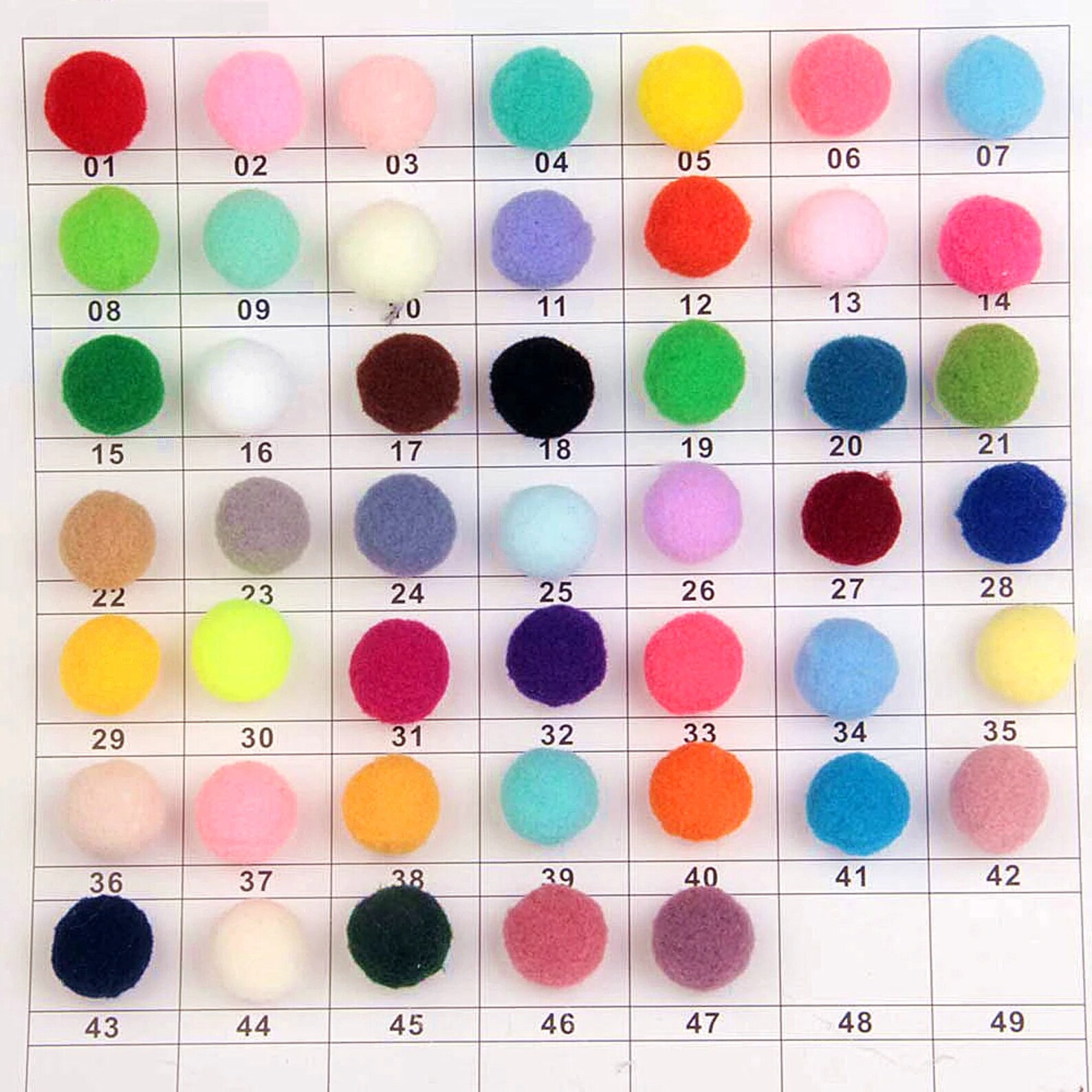 Mini Fluffy Pom Poms: Handmade Polyester Craft Supplies (8-30mm) - Etsy