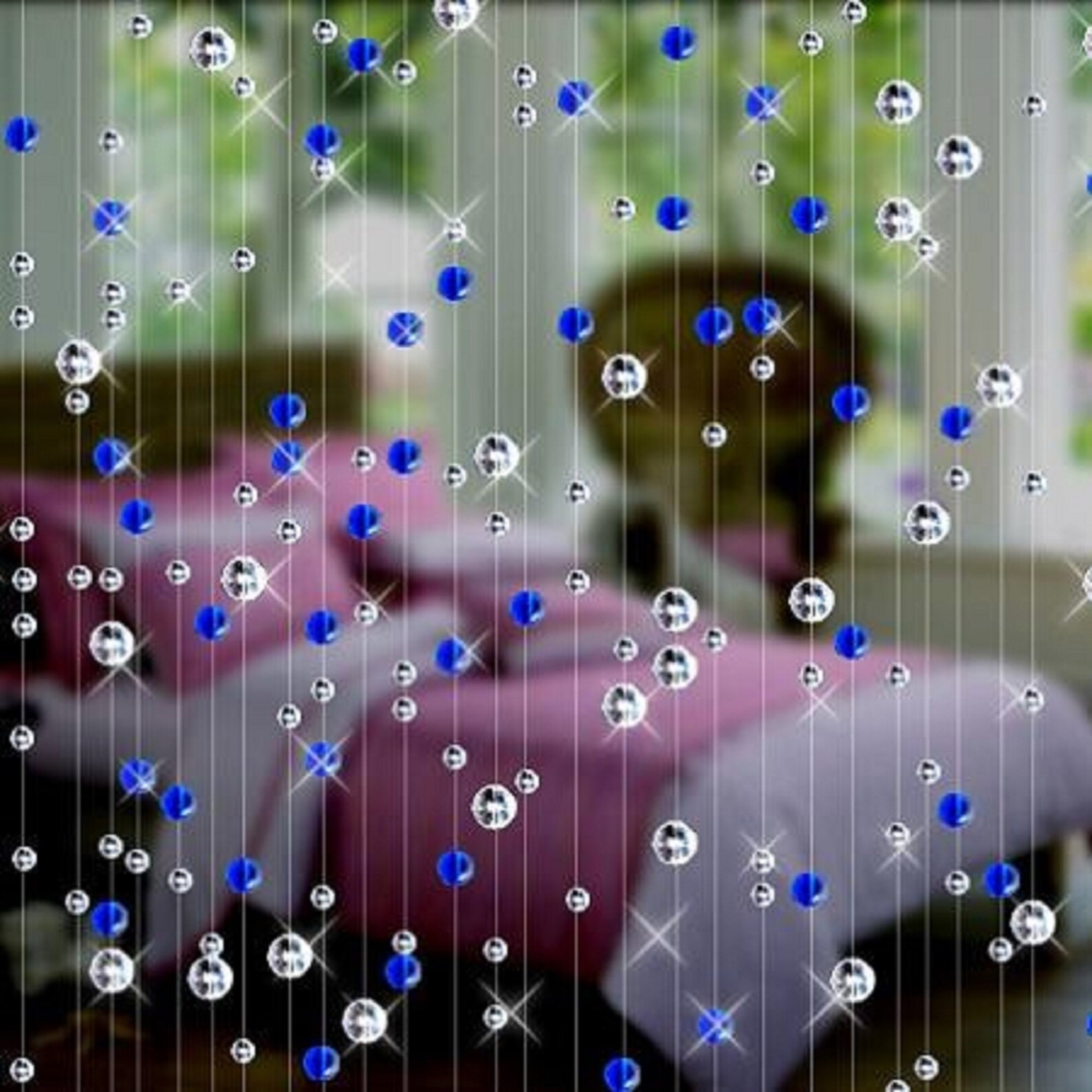 Crystal Glass Bead Curtain: Boho Wedding Backdrop Decor - Etsy