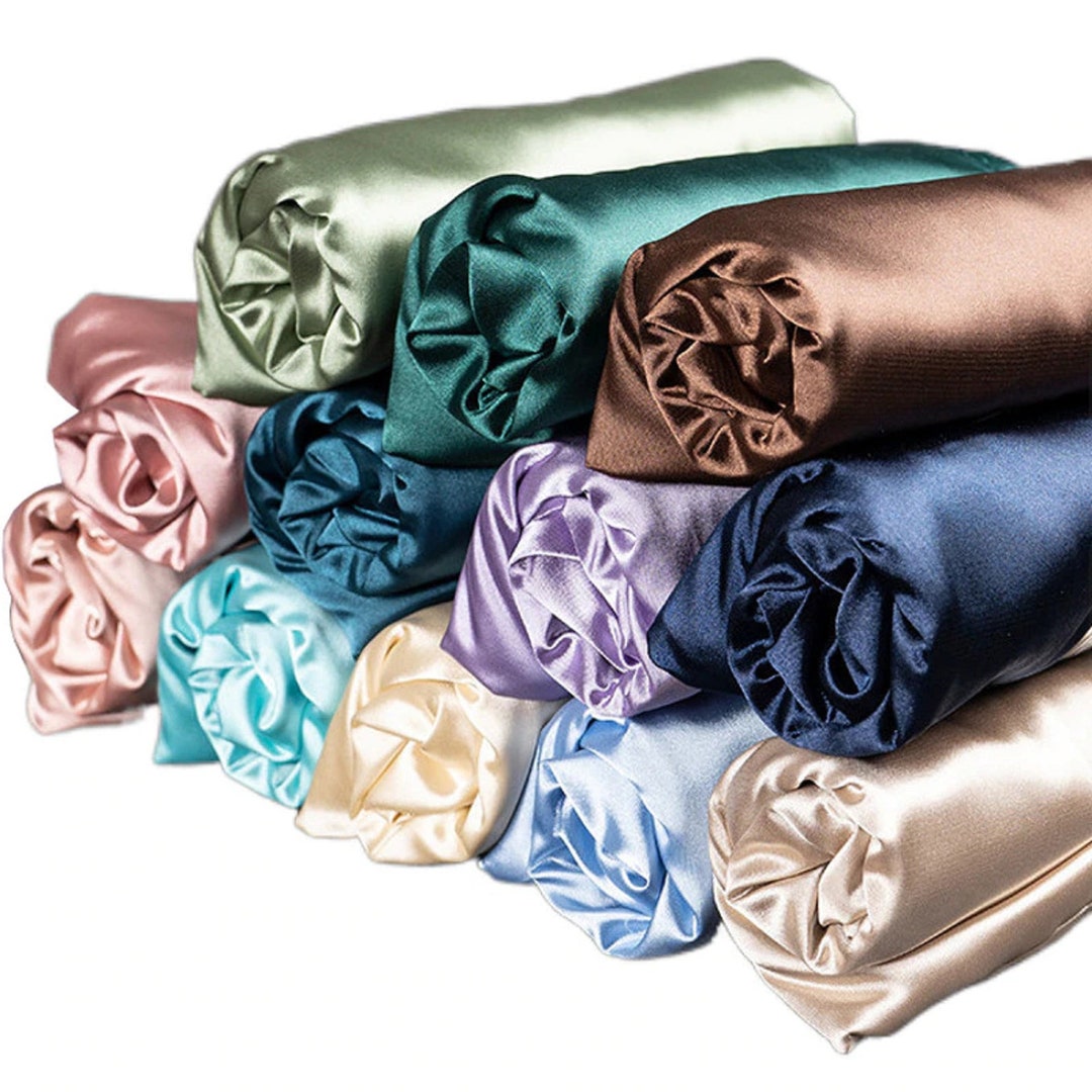 Satin Fabric Silk Spandex Fabric Satin Fabric by the Yard Dress Fabric ...