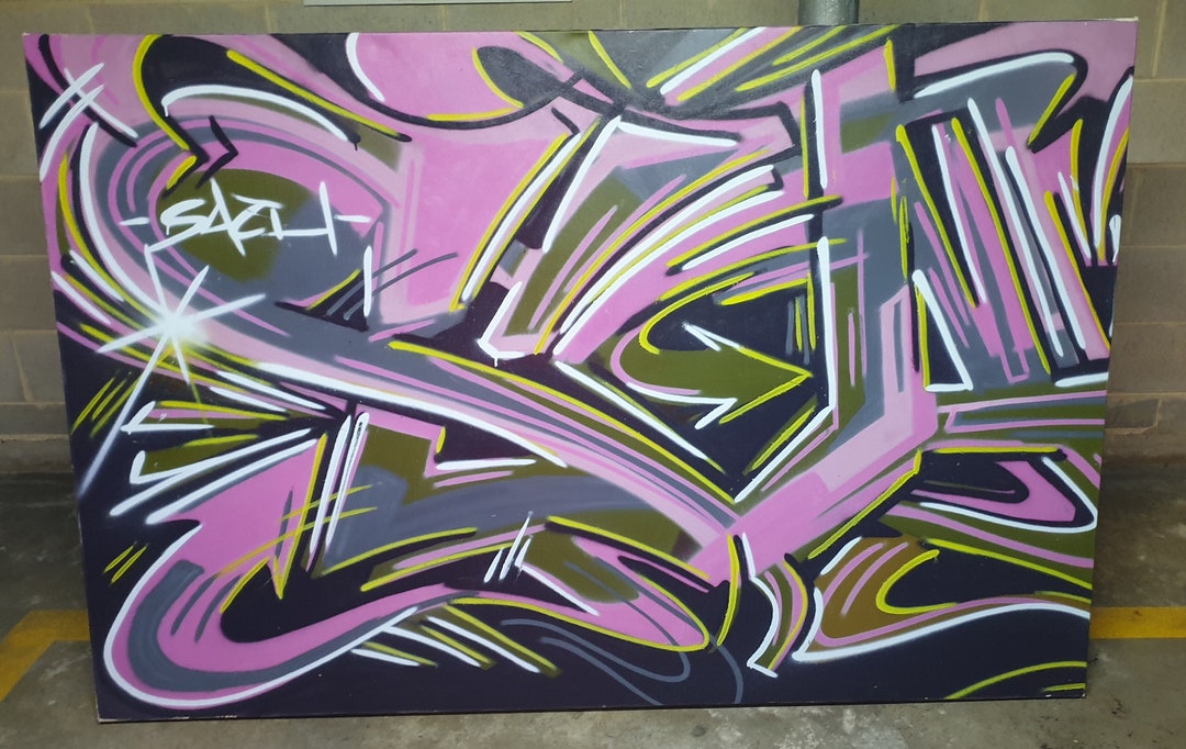 Skit by Skit - Graffiti Piece Street Art - Original Artwork - Large ...