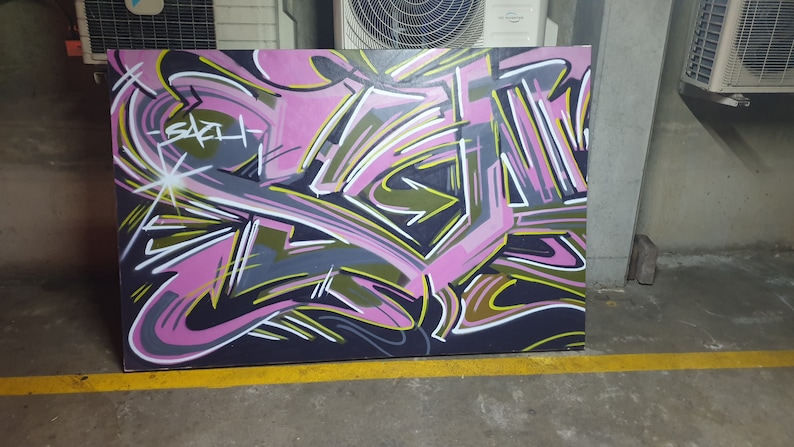 Skit by Skit - Graffiti Piece Street Art - Original Artwork - Large ...