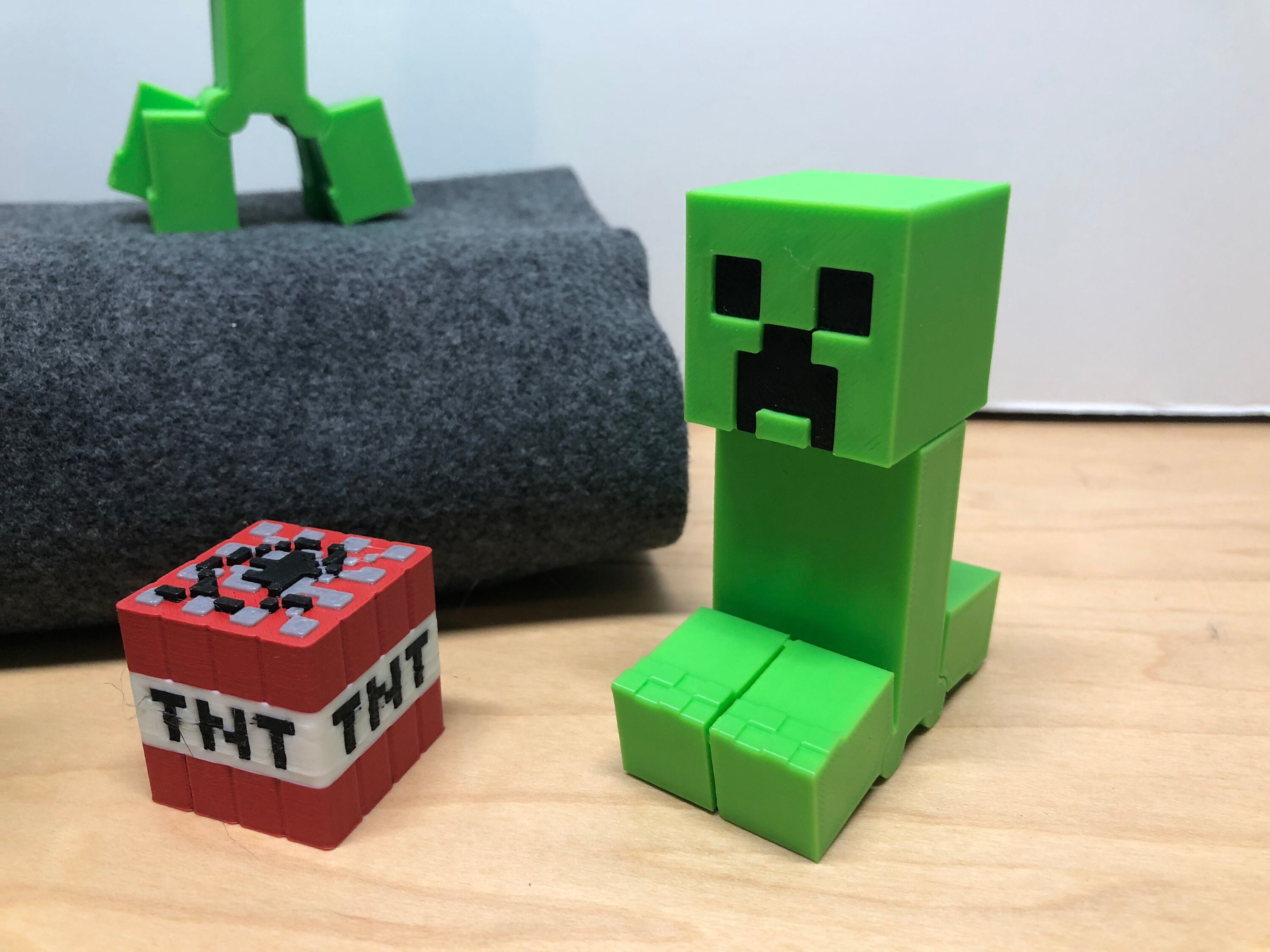 Minecraft Creeper Articulated 3D Printed Figure - Etsy