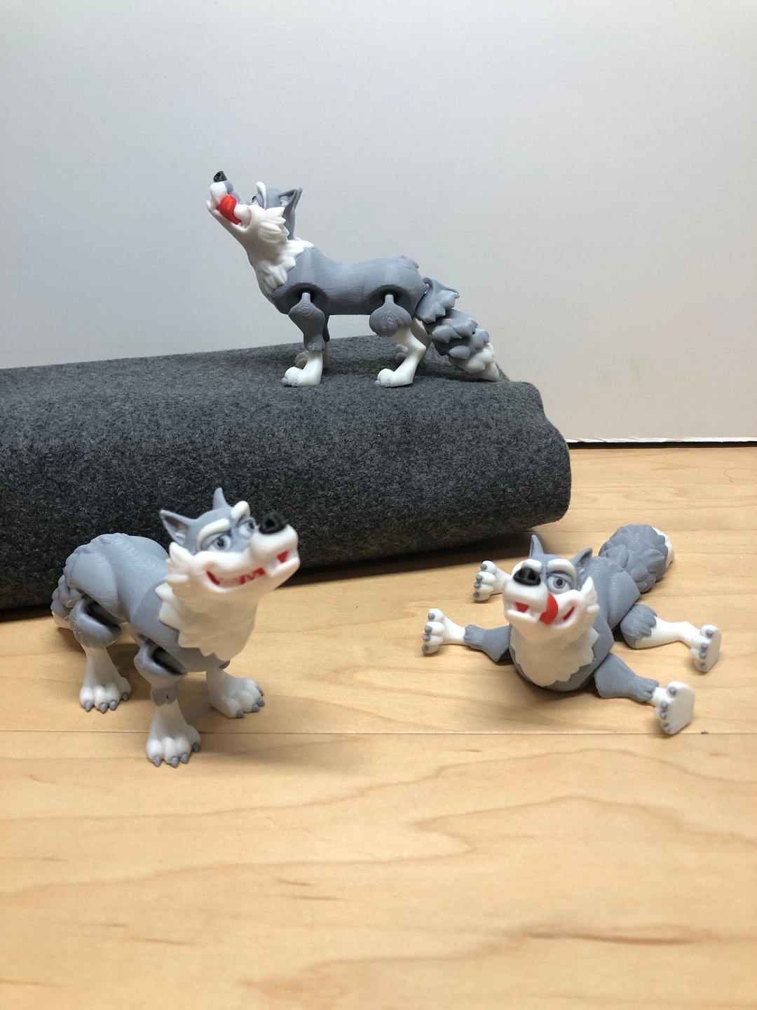 Articulating Wolf 3D Printed Moveable Stand/lay Toy - Etsy
